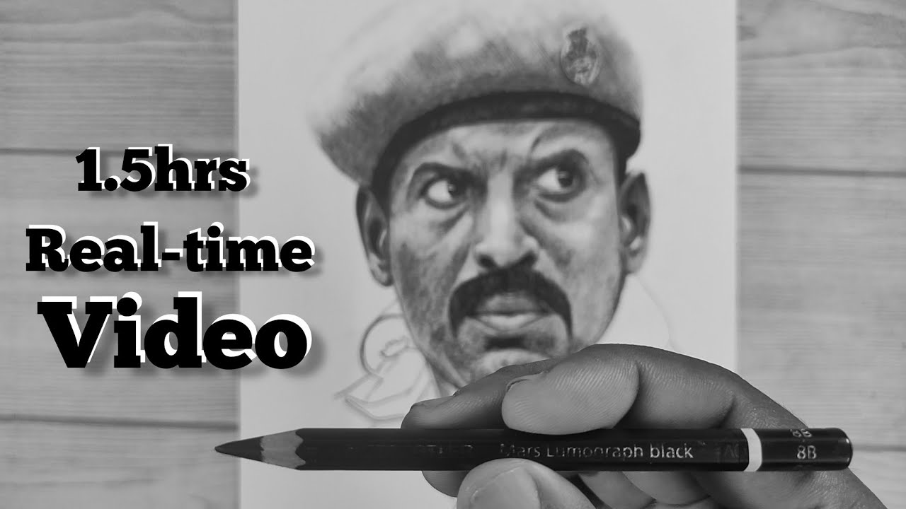 Real-Time Drawing of Actor Soori from Viduthalai | Staedtler 8B Pencil ...