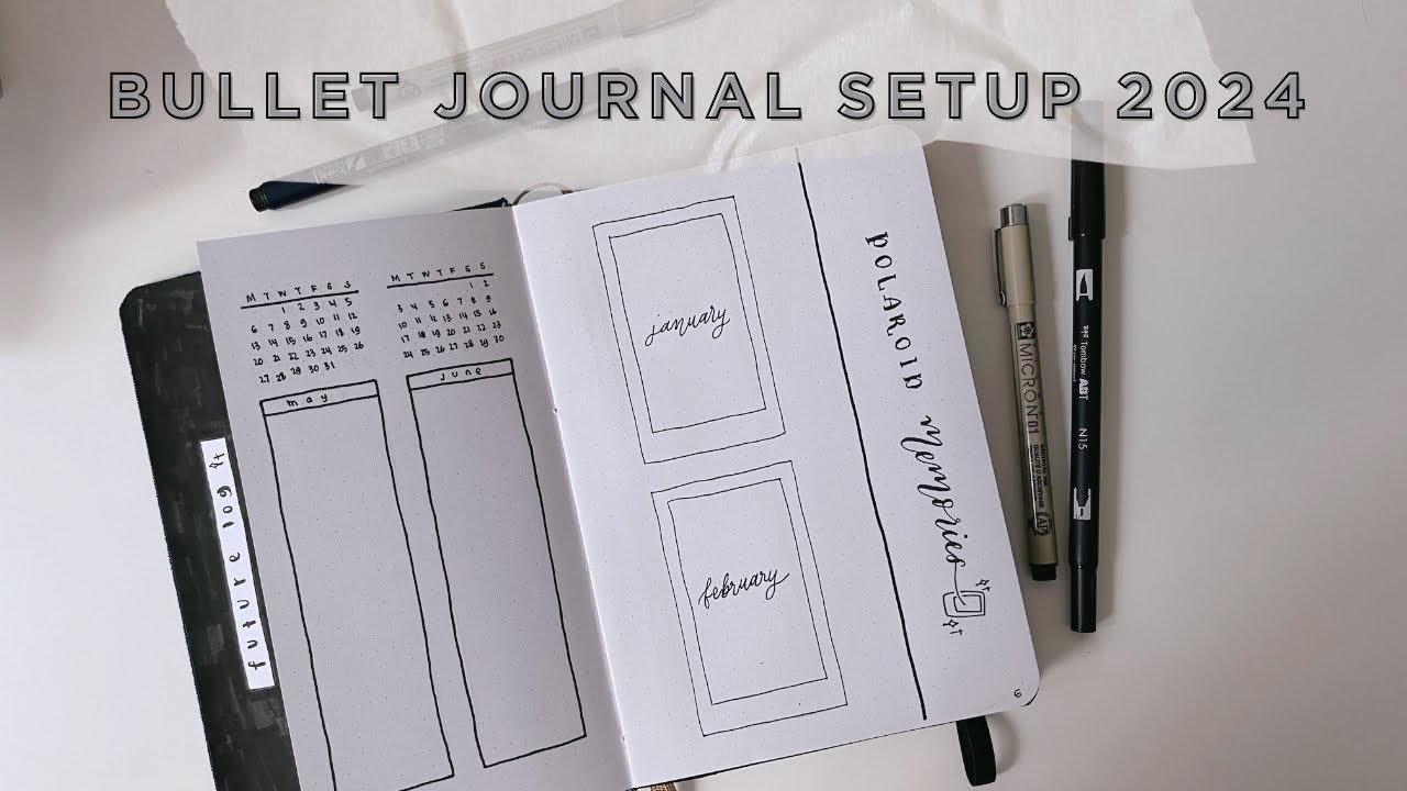 minimalist bullet journal setup 2024 📓 | indonesia - YouTube