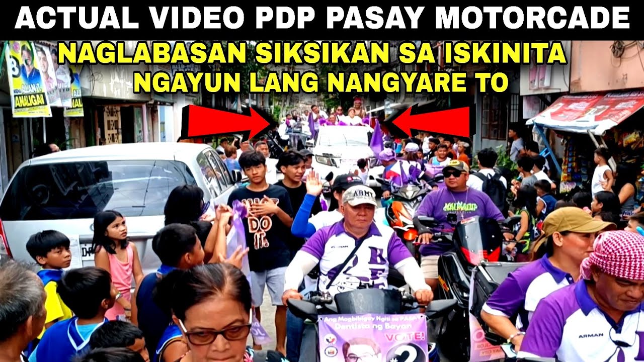 NGAYUN LANG NANGYARE TO!! PDP MOTORCADE SA PASAY SIGAWAN SIKSIKAN SA ...