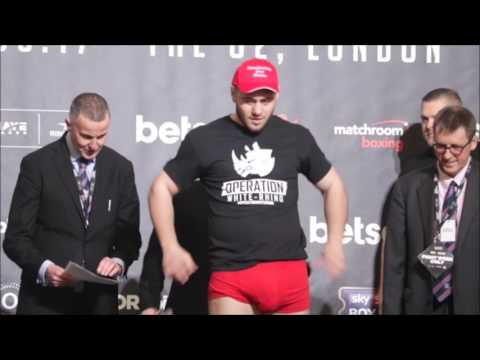 Dave Allen v David Howe OFFICIAL WEIGH IN BIG PACKAGE