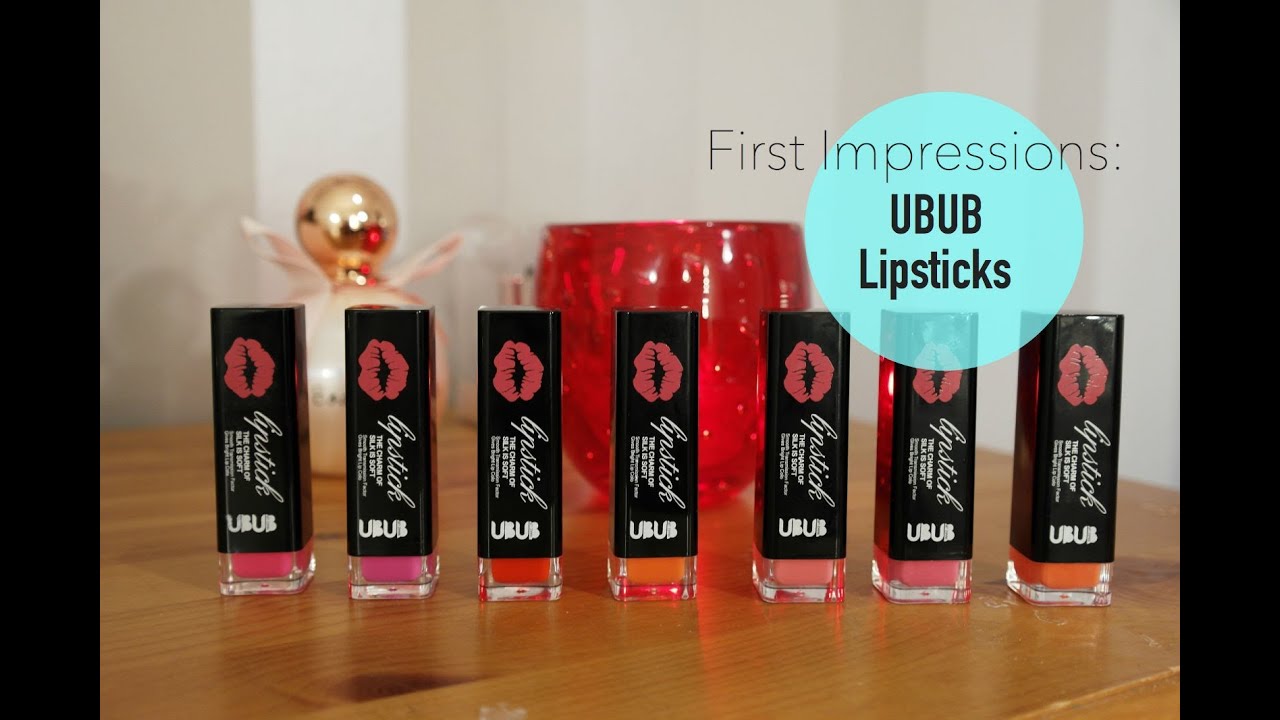 First Impressions: UBUB Lipsticks - YouTube