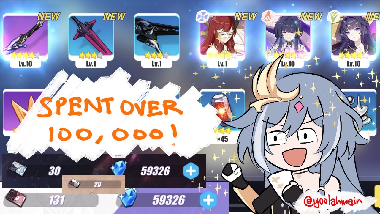 [Honkai Impact 3] 6.4 Spending Event 100k Crystals Gacha Herrscher of ...