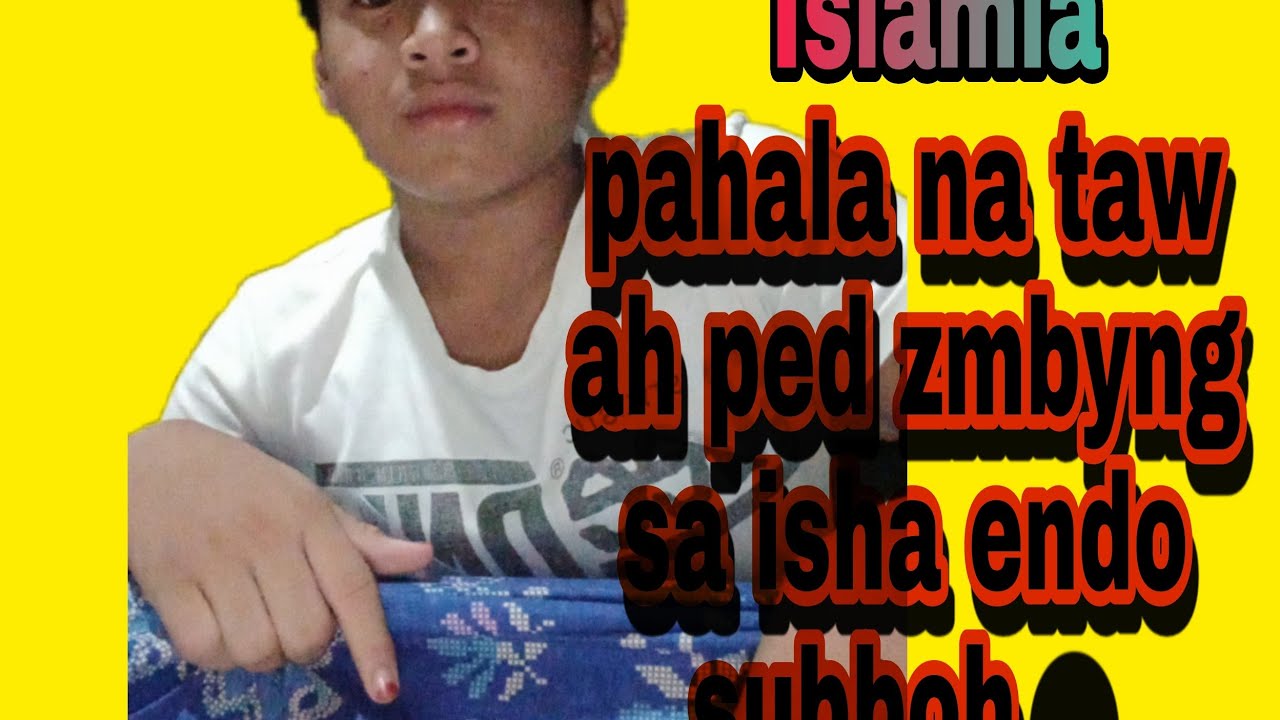 muhadara islamiya pantag sa kad zambayang - YouTube