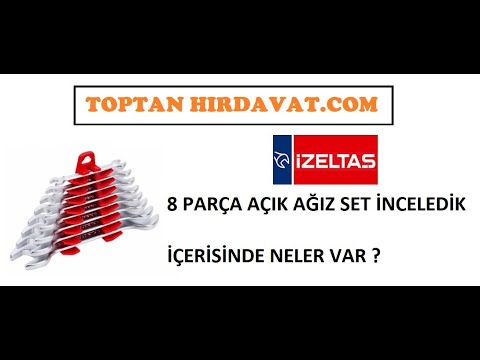 izeltaş Açık Ağız Çatal Anahtar Takımı 8 Parça Set İnceledik