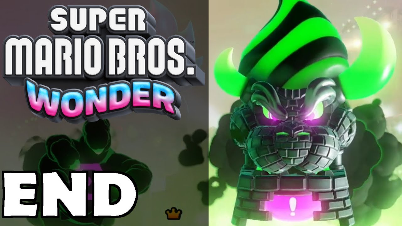 Super Mario Wonder Co-Op Let's Play, End (Wonder Bowser!) - YouTube