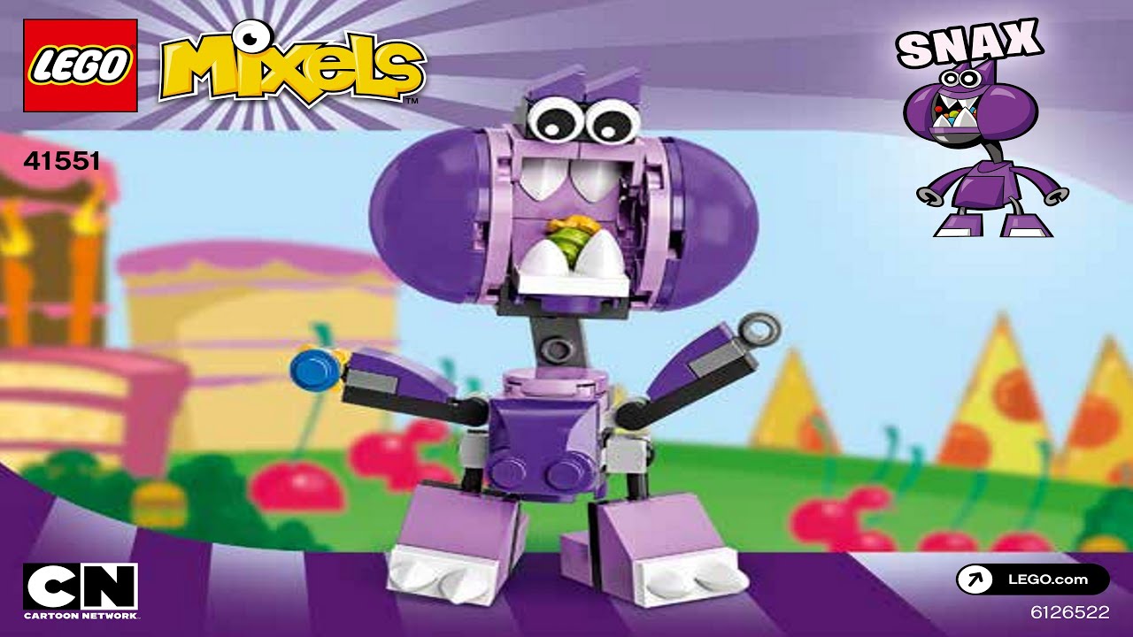 LEGO Instructions - Mixels - 41551 - Snax (Series 6) - YouTube