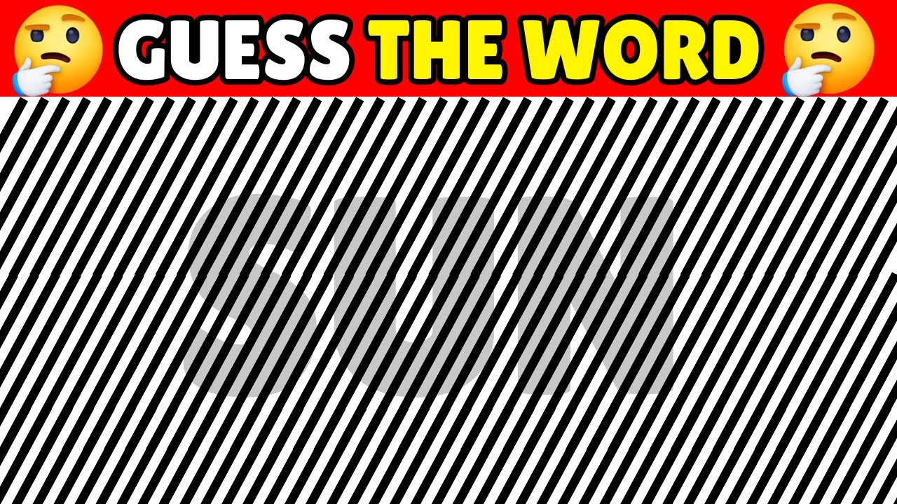 Guess The Word From These Illusion | Eye Puzzles - YouTube