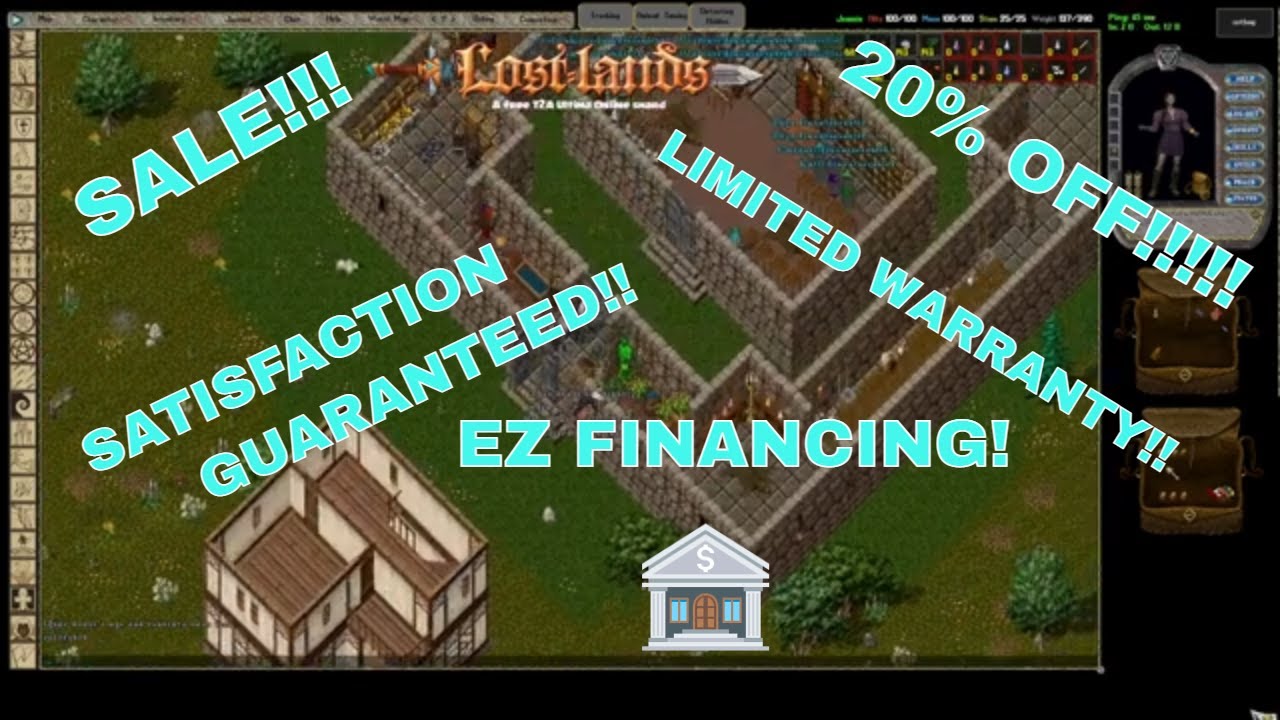 Ultima Online T2A Lost Lands Vendor and shopping tour - YouTube