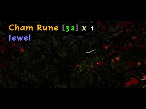 PD2 HC "Cham" rune drop - YouTube