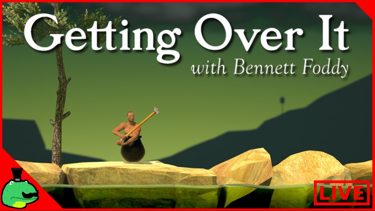 Playing Getting Over It - Live - YouTube