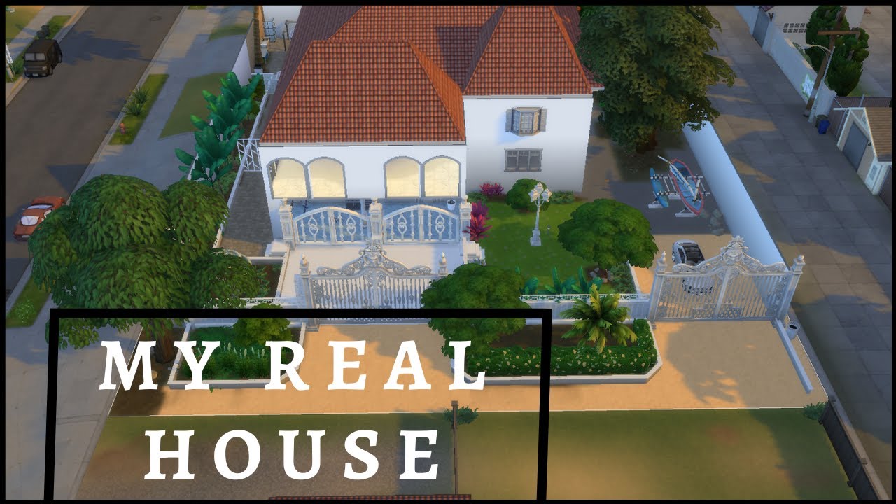 BUILDING MY REAL HOUSE || SIMS 4 SPEED BUILD - YouTube