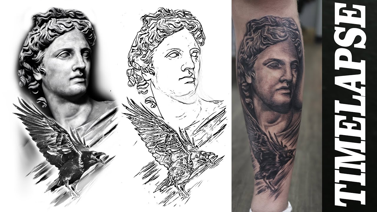 Apollo - Greek Mythology - TATTOO TIMELAPSE - YouTube
