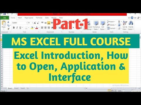 MS Excel Full Course Part-1 || Introduction, Features aur Interface ki ...