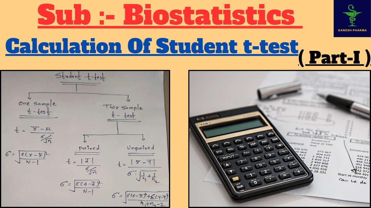 Student t-test| One & Two sample t-test| Paired & Unpaired t-test ...