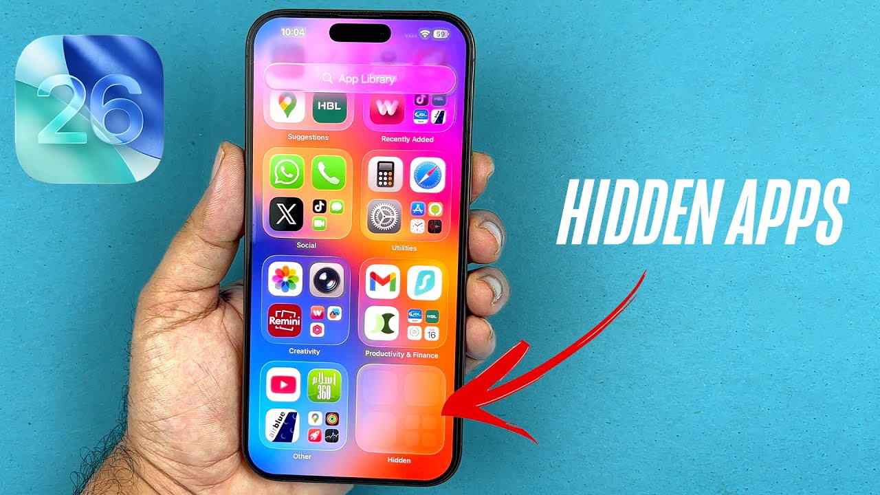 How To Find Hidden Apps in iPhone on iOS 26 - YouTube