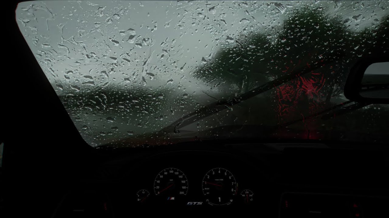 Peaceful Rainstorm Sounds Inside a Quiet Car for Relaxation and Sleep ...