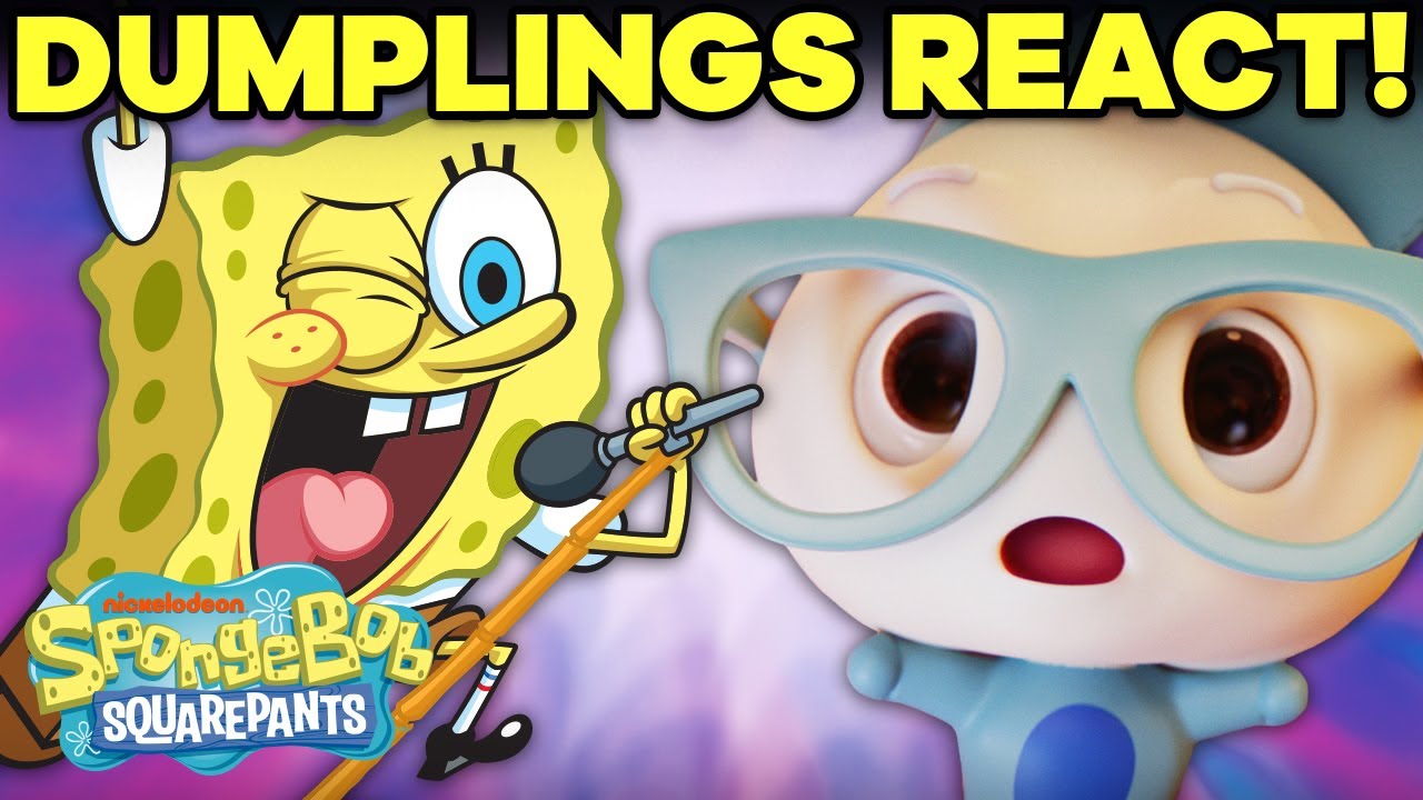 Dumplings React to SpongeBob Songs + Scenes! 🥟🍍 My Squishy Little ...