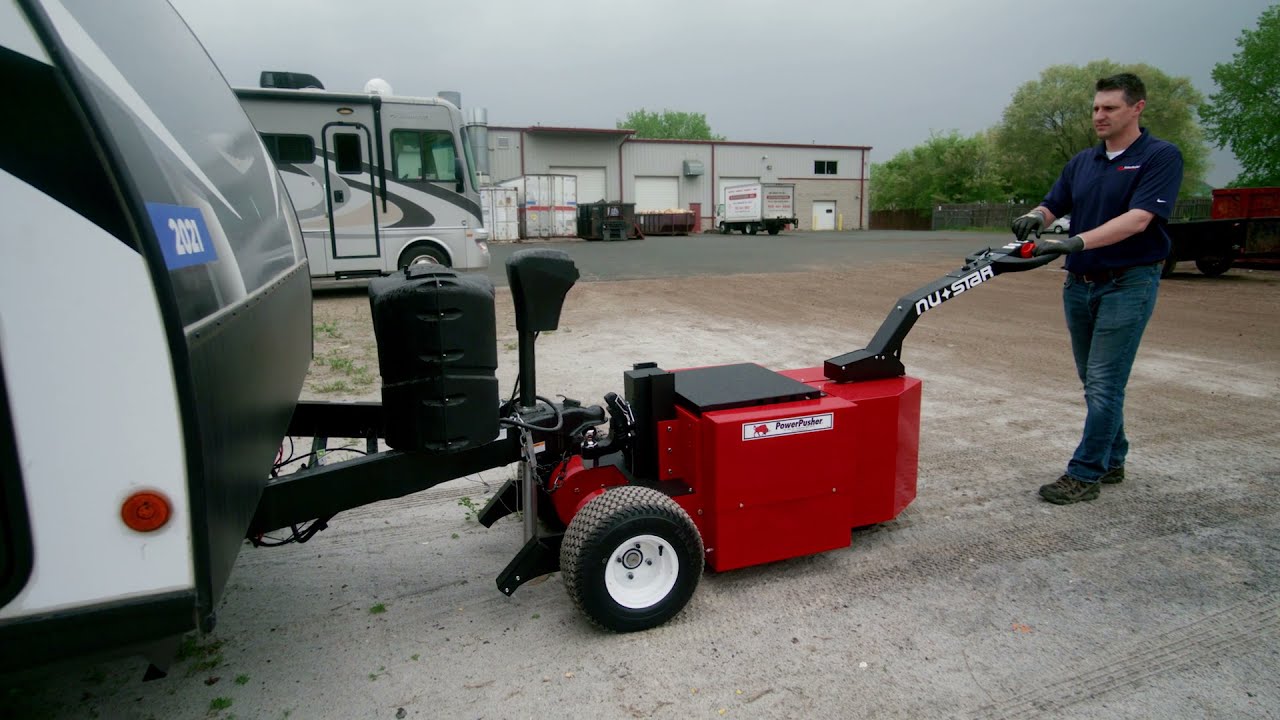 PowerPusher Heavy Duty Trailer Mover™ - YouTube