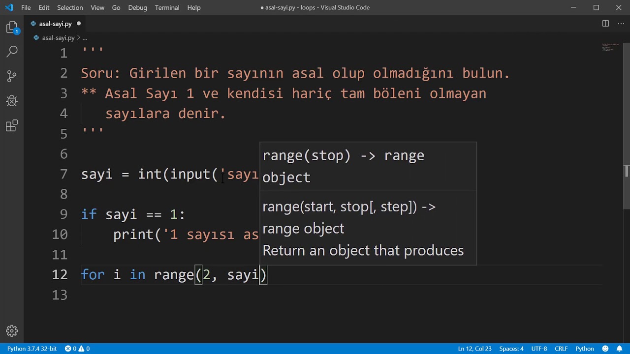 Python Asal Sayı Uygulaması Youtube