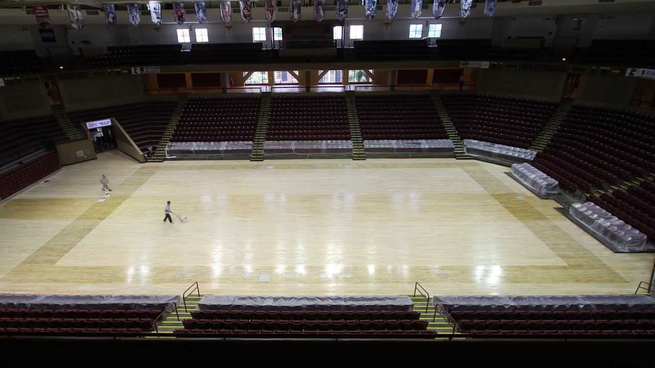 72 Hour Time Lapse -- Basketball Court Sports New Cougars Logo -- TD ...