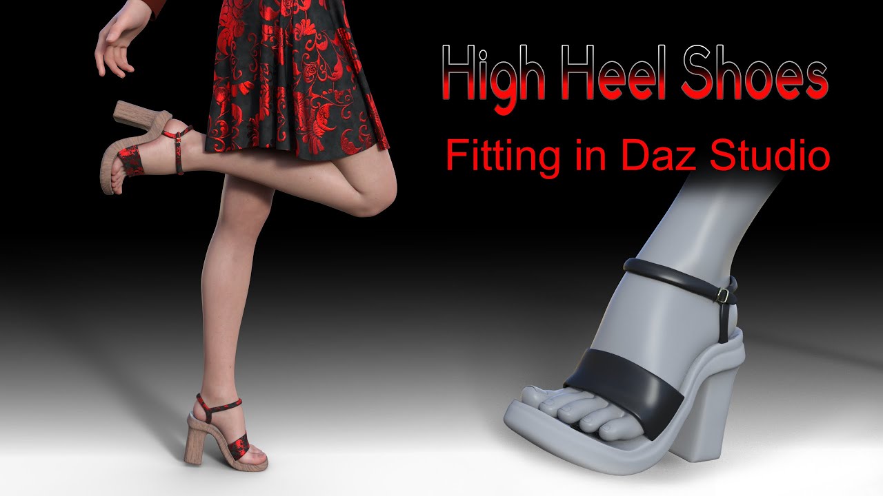 High Heel Shoes Fitting in Daz Studio - YouTube