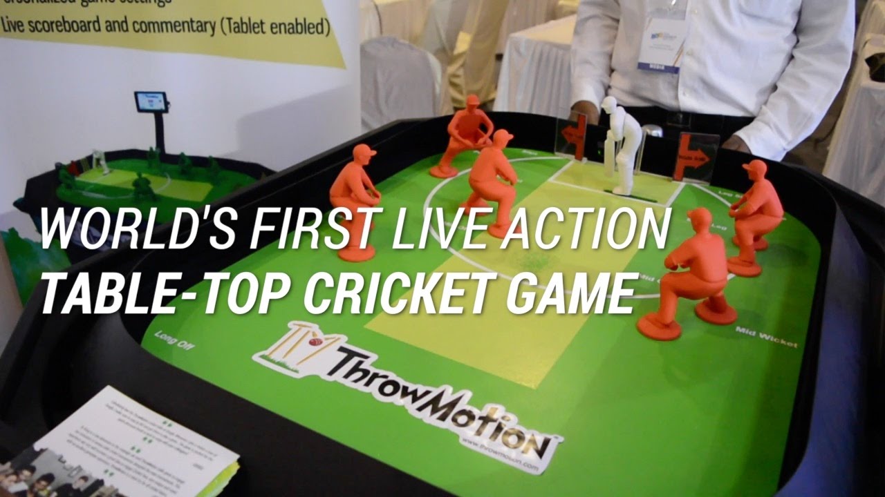 World's First Live Action Table-Top Cricket Game | Digit.in - YouTube
