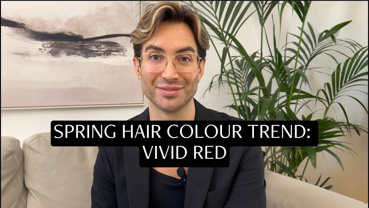 SPRING HAIR COLOUR TREND: VIVID RED - YouTube