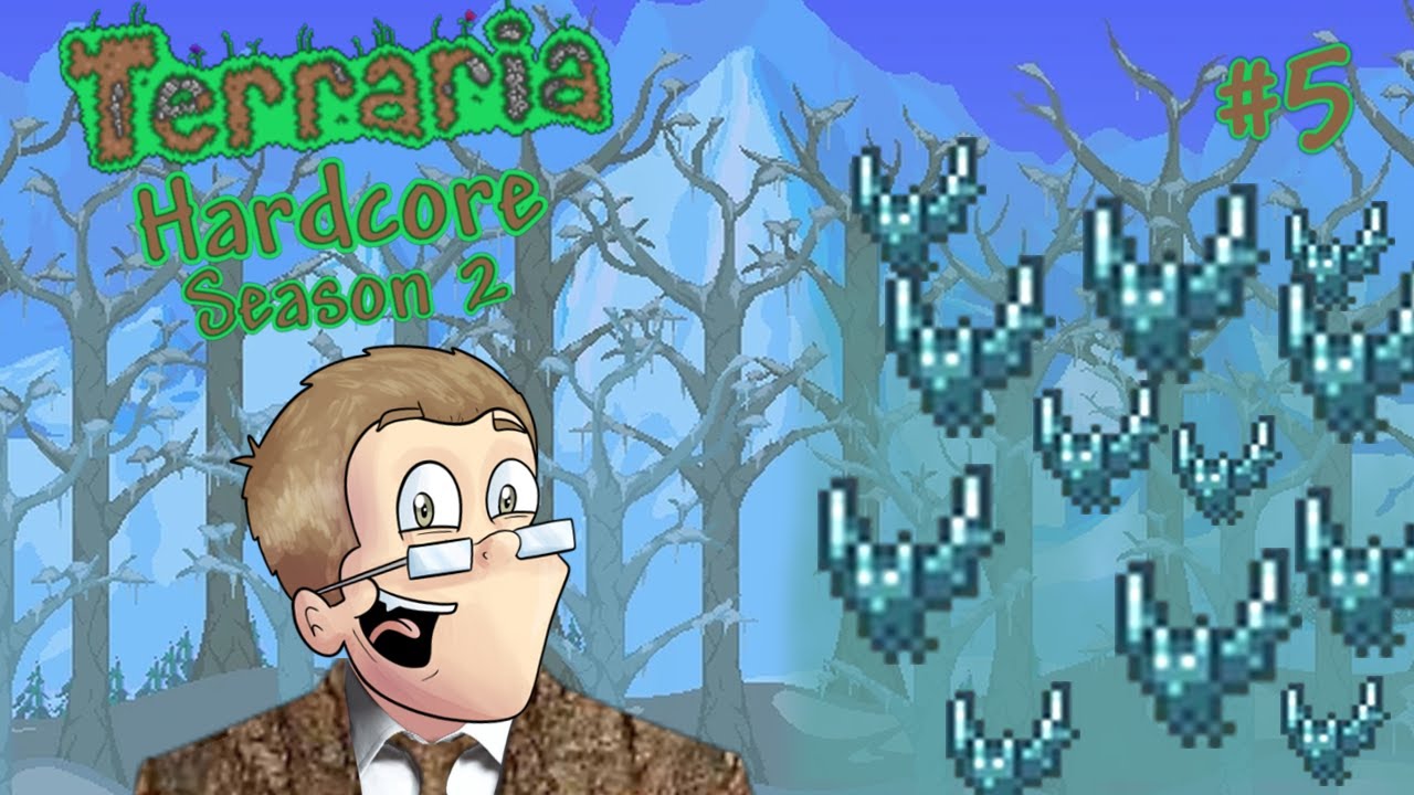 Terraria HC #2 Part 5 (Ice Bat Swarm!) - YouTube