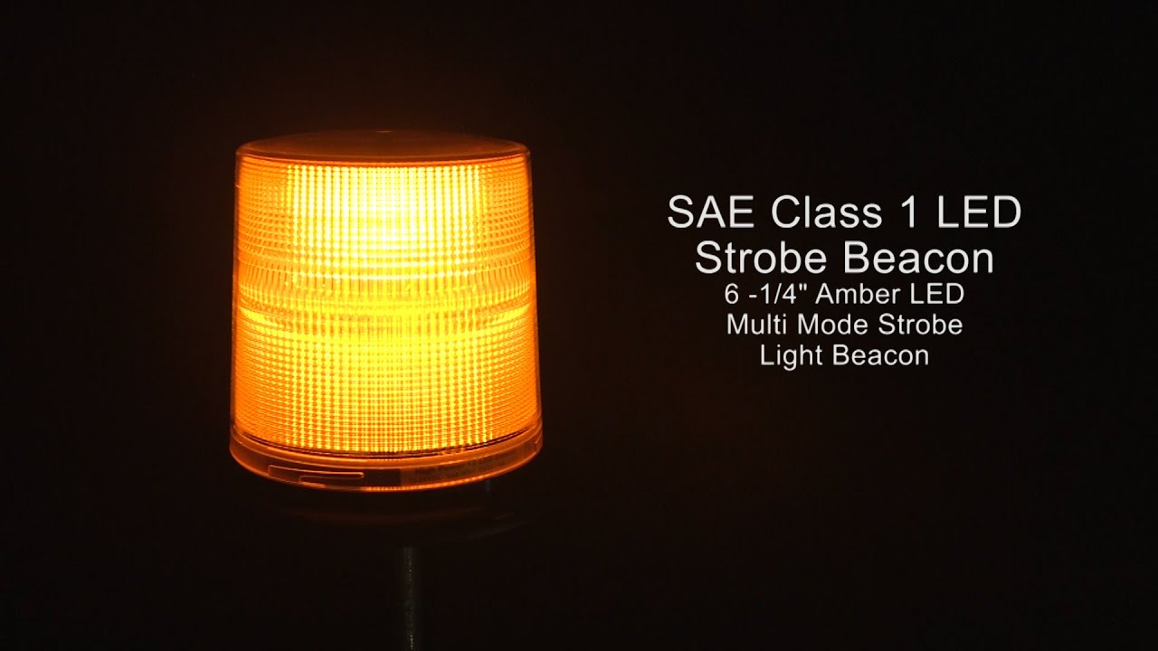 SAE Class 1 LED Strobe Beacon 6 1/4" - YouTube
