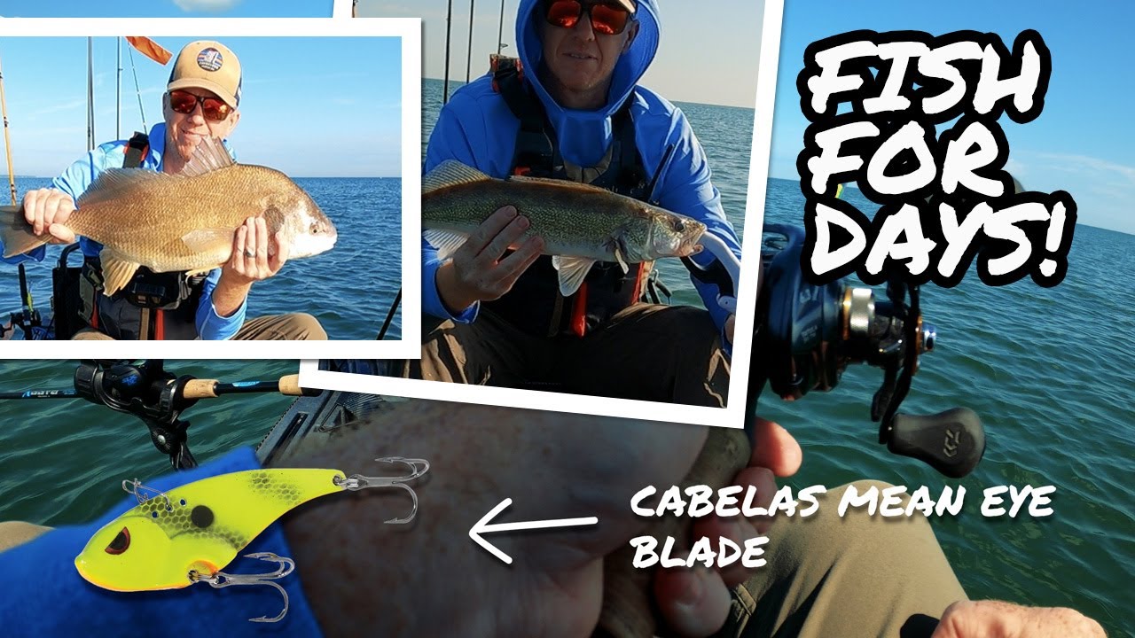 Nonstop Walleye, Sheephead, and Yellow Perch! Lake Erie Kayak Fishing ...