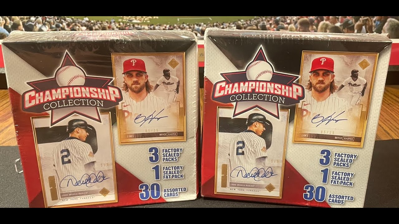 MJ Holding Championship Collection Baseball box break. Walgreens Repack ...