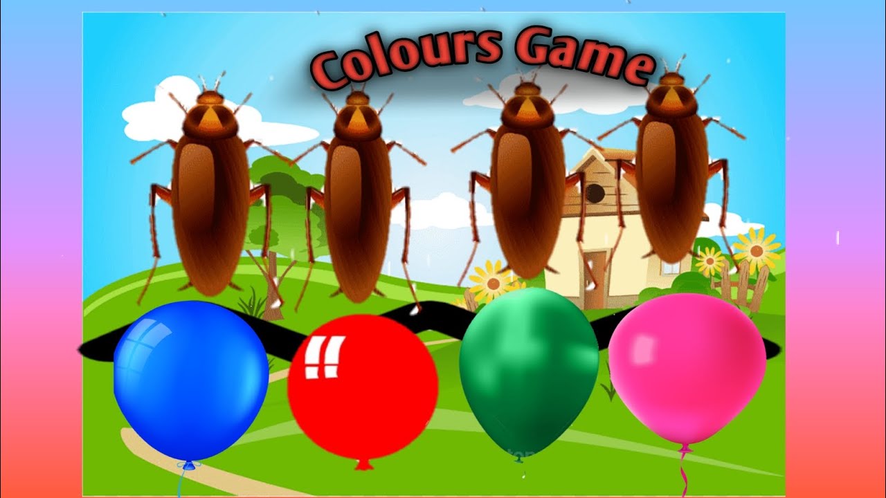 Colours Balloon 🎈 Colours Game 🎯 nursery rhymes for kids / Kids Cartoon ...