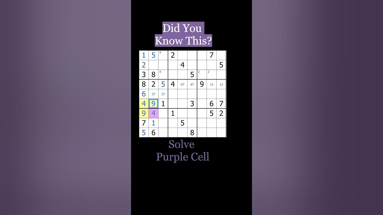 How To Solve Hard Sudoku With Unique Rectangle Type 1 Sudoku Shorts 76 #sudoku #puzzle #shorts ...