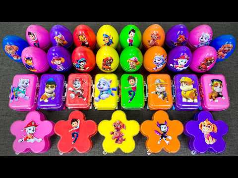 Paw Patrol Clay and Slime Coloring with Ryder, Chase, Marshall Satisfying ASMR Video