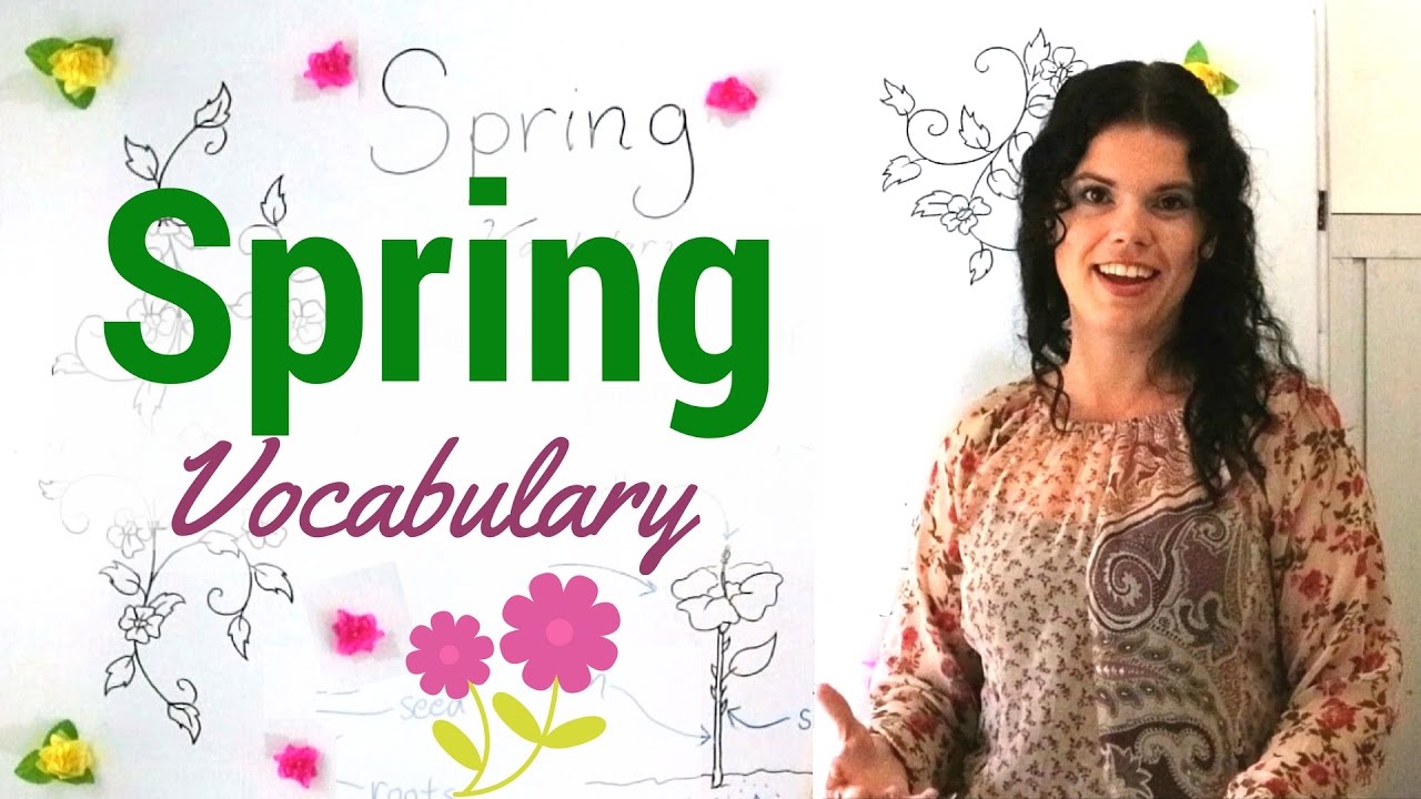 English Vocabulary for Spring and Flowers - YouTube