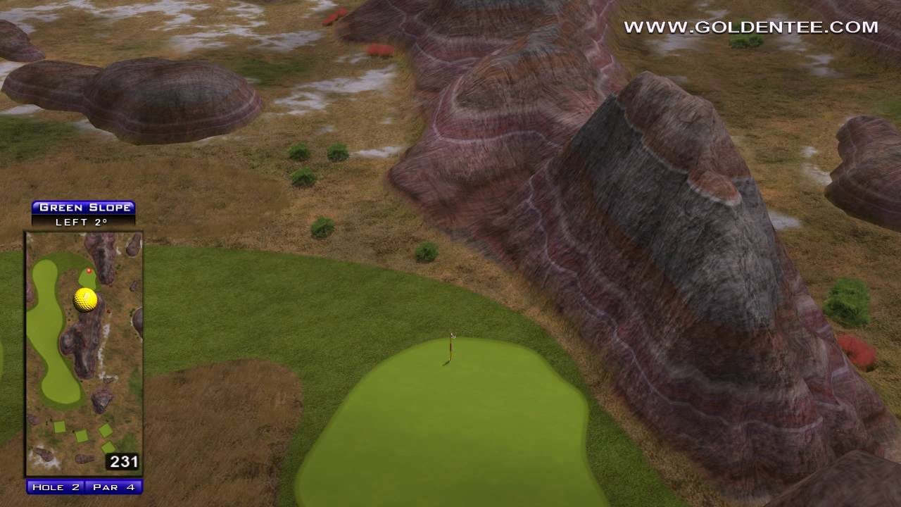 Golden Tee Great Shot on Antelope Pass! - YouTube