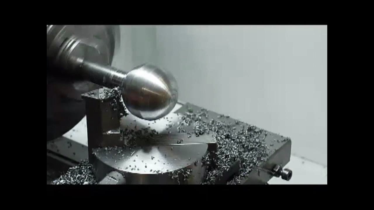 Ball turning - making a small anvil - YouTube