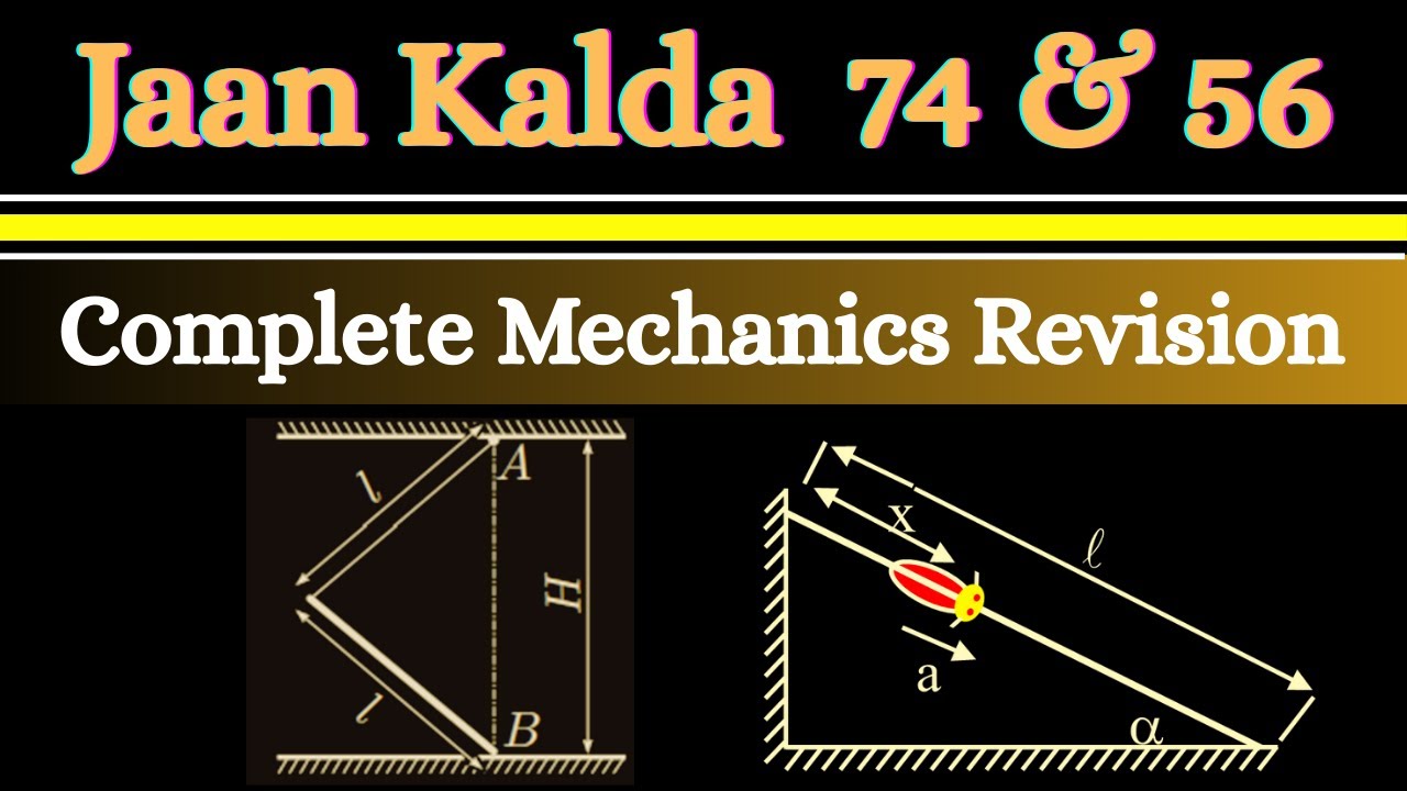 Jaan Kalda Mechanics | Complete Mechanics Revision | Problem 74 & 56 ...