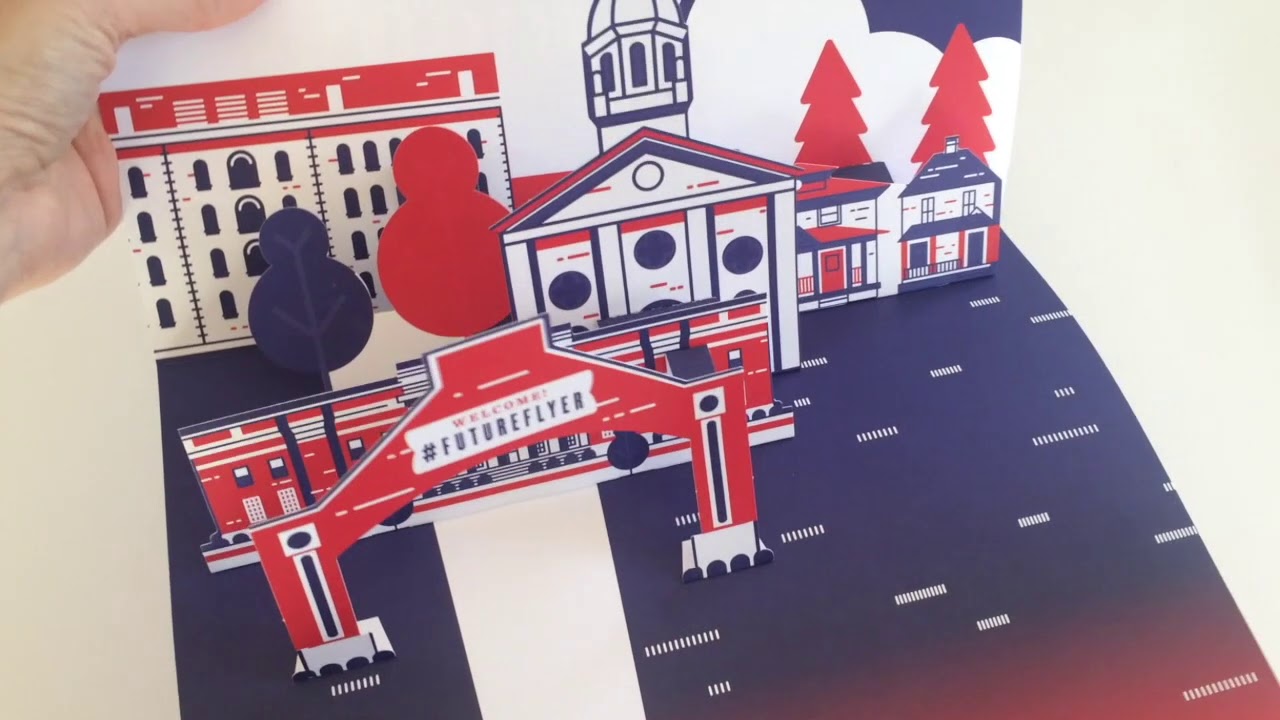 University of Dayton Staged Pop Up Mailer - YouTube
