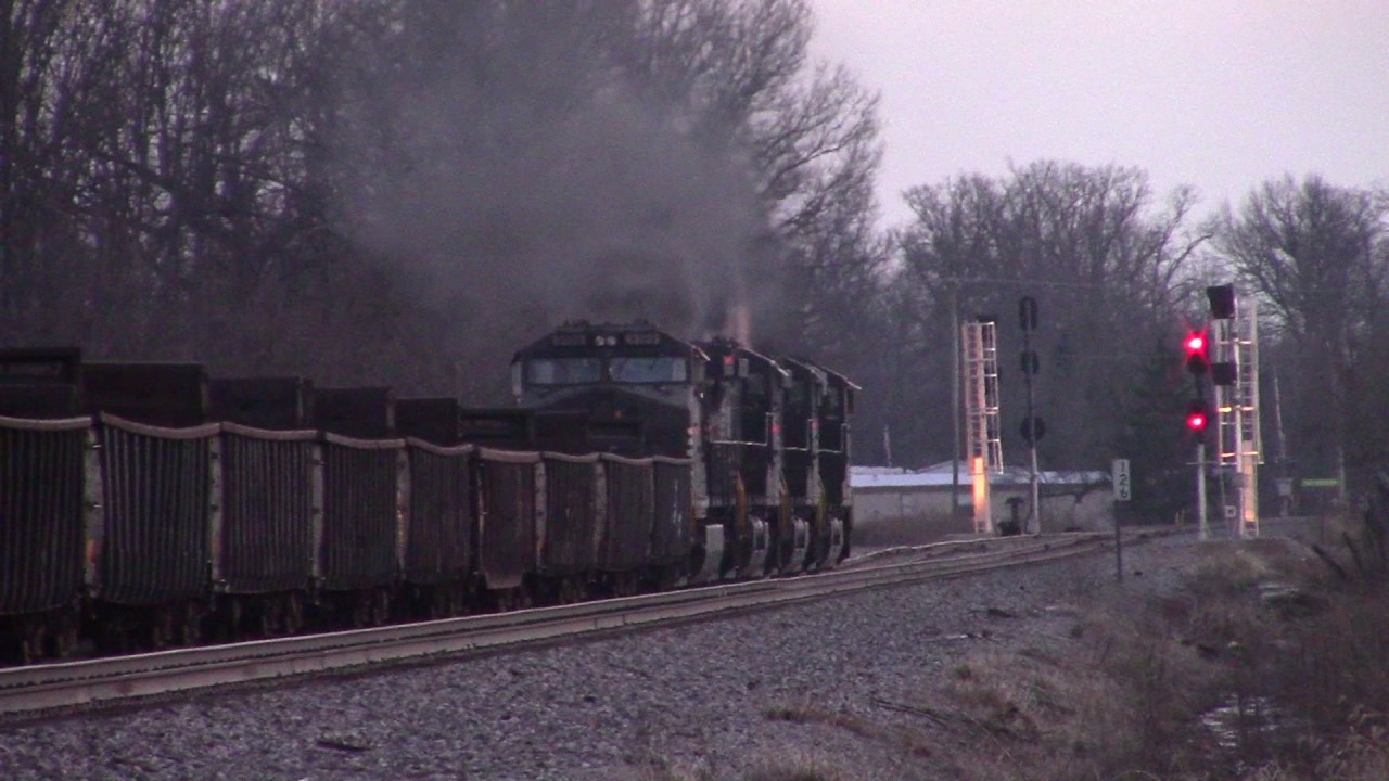 NS 8063 leading NS 9724, a smoky NS 9918, and NS 9199 on NS60C - YouTube