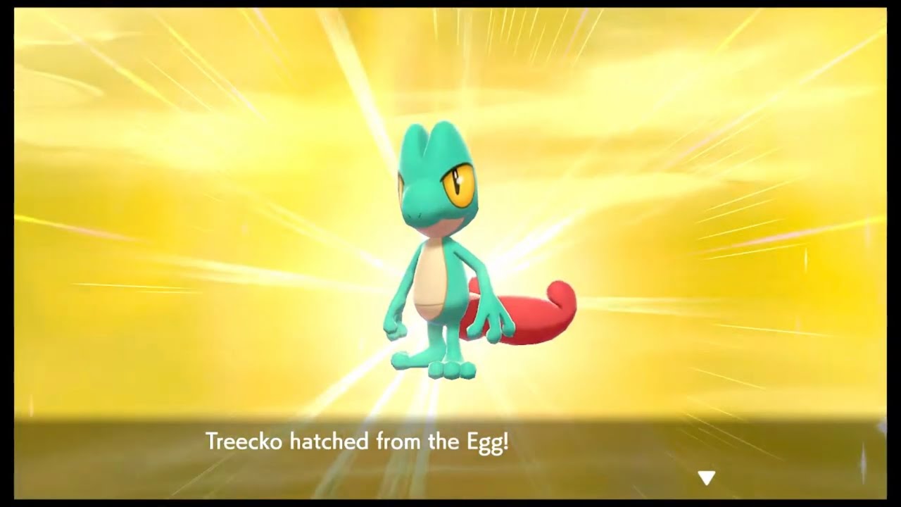 pokemon sword and shield shiny treecko get with masuda method - YouTube