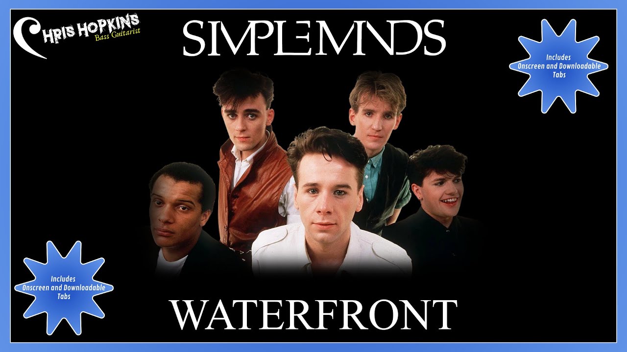 EP 101 Simple Minds - Waterfront - Bass Cover (includes onscreen and ...
