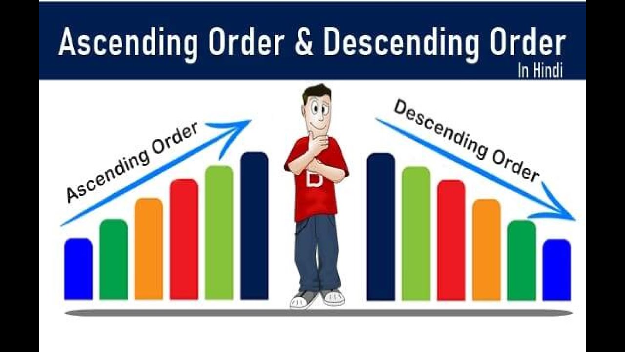 Ascending and decending order - YouTube