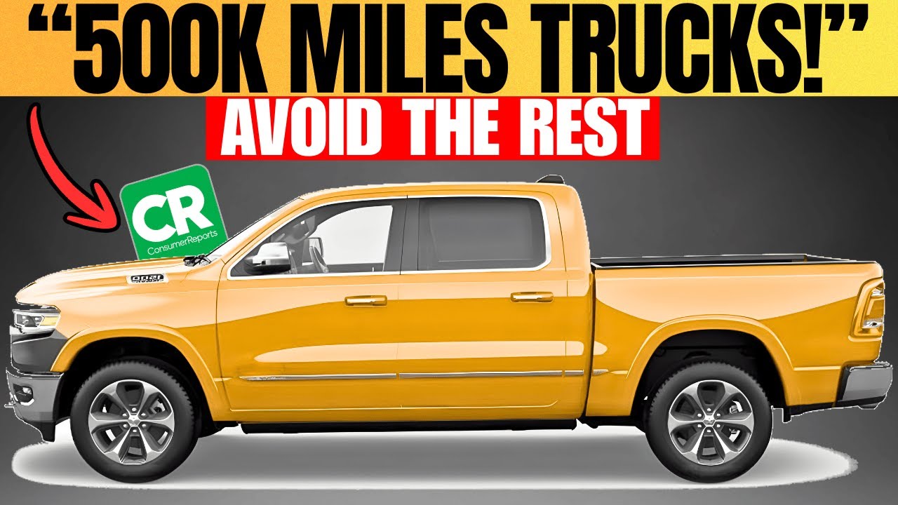Consumer Reports JUST REVEALED 10 Most Reliable Trucks with Forever ...