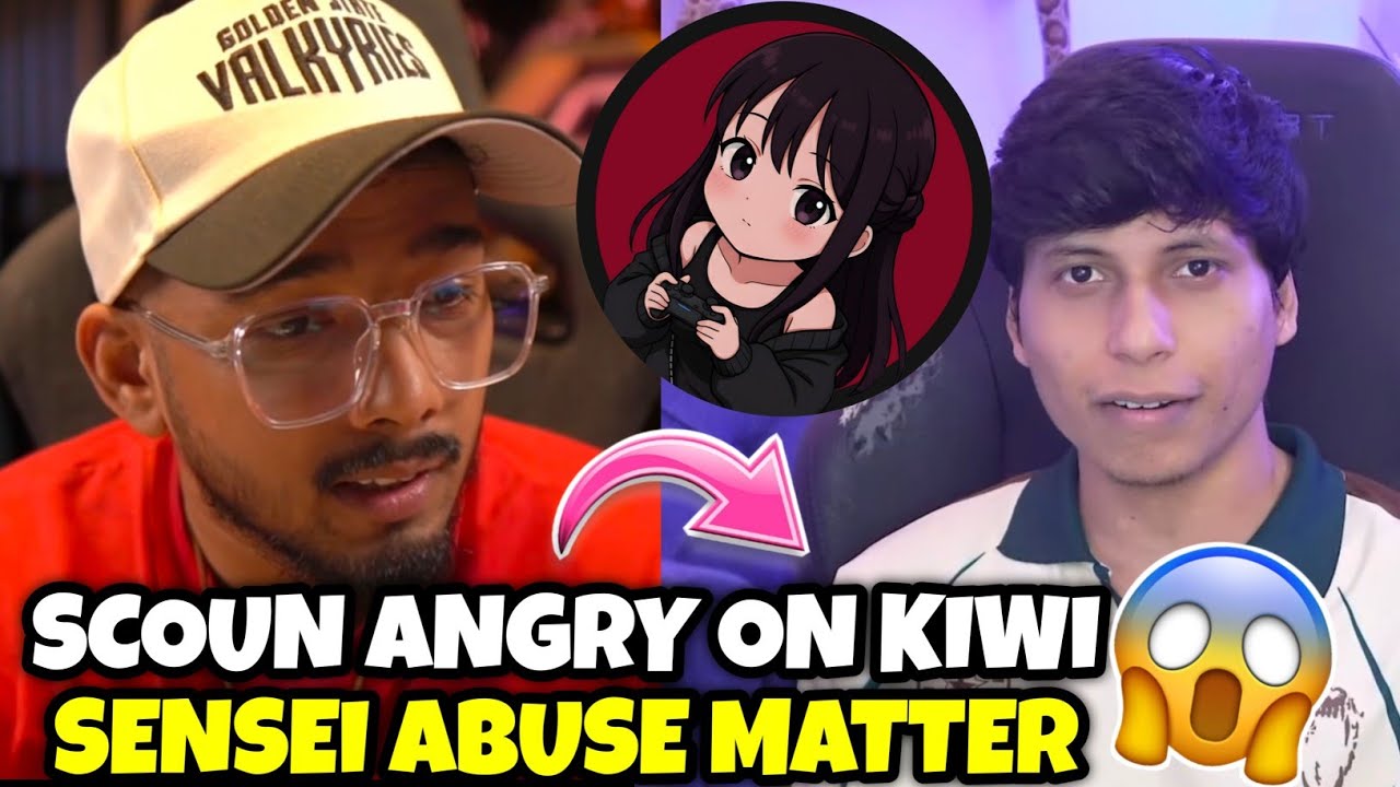 Sensei-Kiwi Abuse Matter Explain🤯 Scout Angry 🤬 Kiwi Sensei Reply On ...