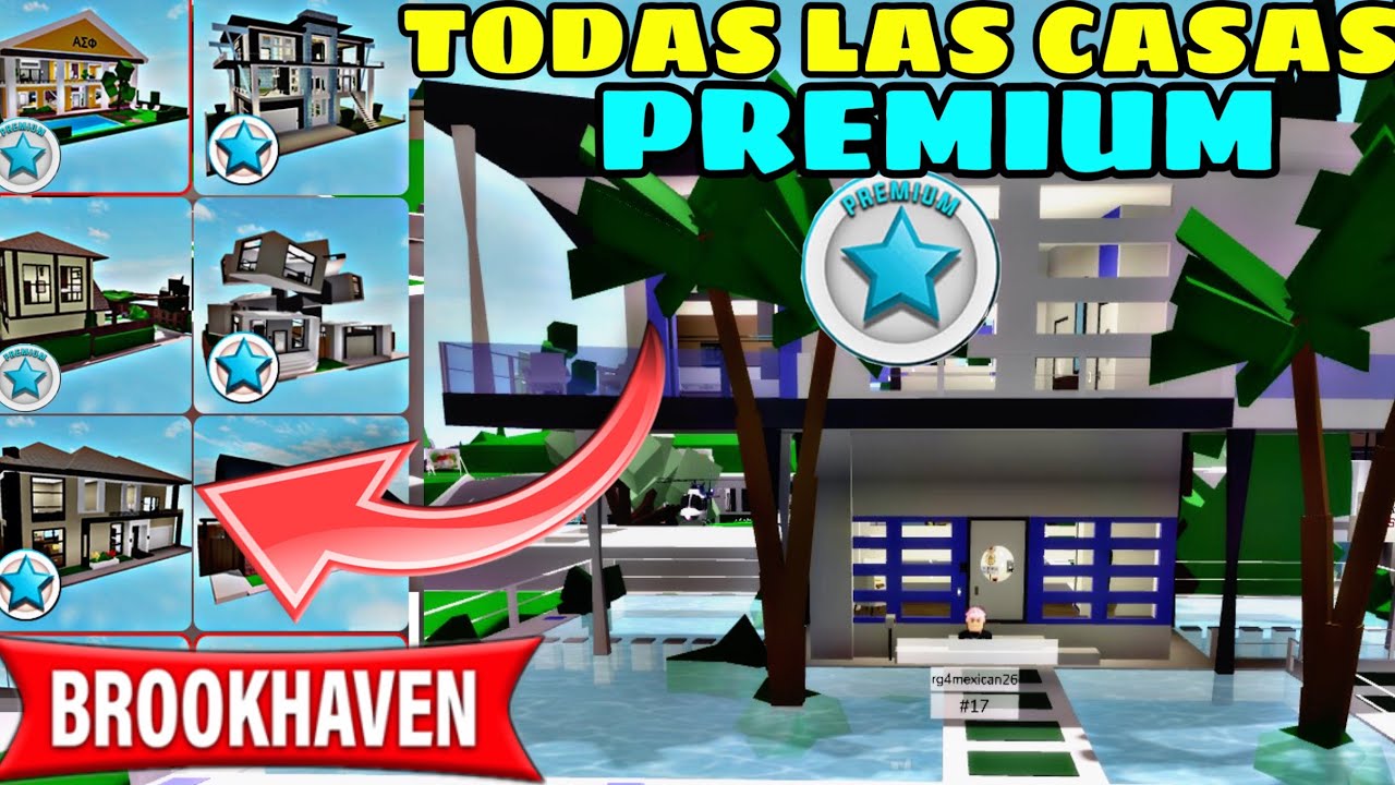 TODAS LAS CASAS PREMIUN de BROOKHAVEN en UN VIDEO ⭐️🏡 - YouTube