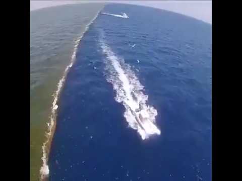 Two Different seas of different colour are on one place - YouTube