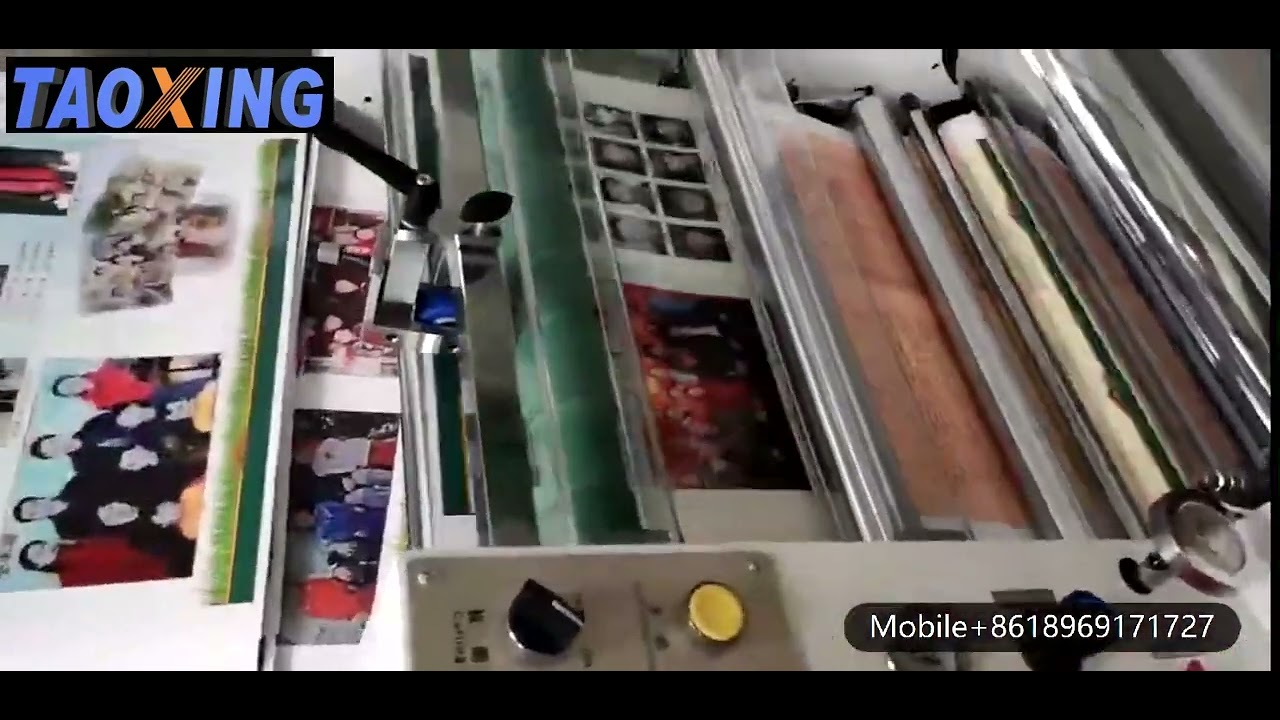 Semi-automatic laminating machine with auto cut - YouTube