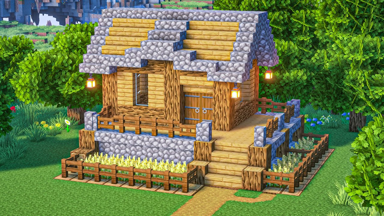 Minecraft: How to Build a Small House for Survival #71 - YouTube