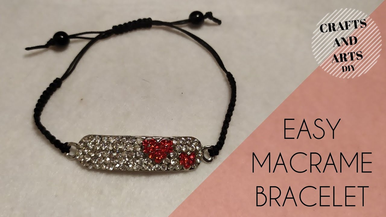 Macrame bracelet for beginners | Step by step tutorial | Μακραμέ ...